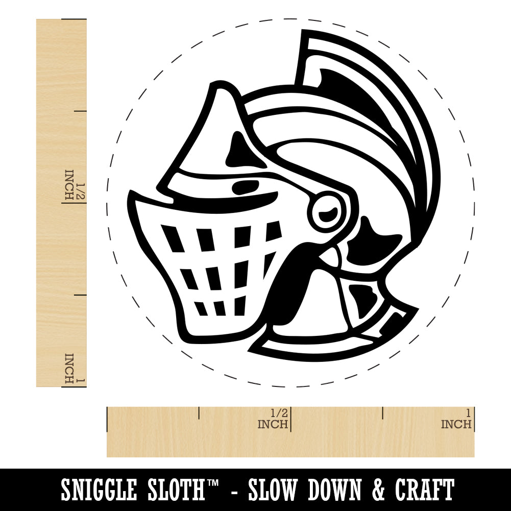 Medieval Knight Helmet Rubber Stamp for Stamping Crafting Planners ...