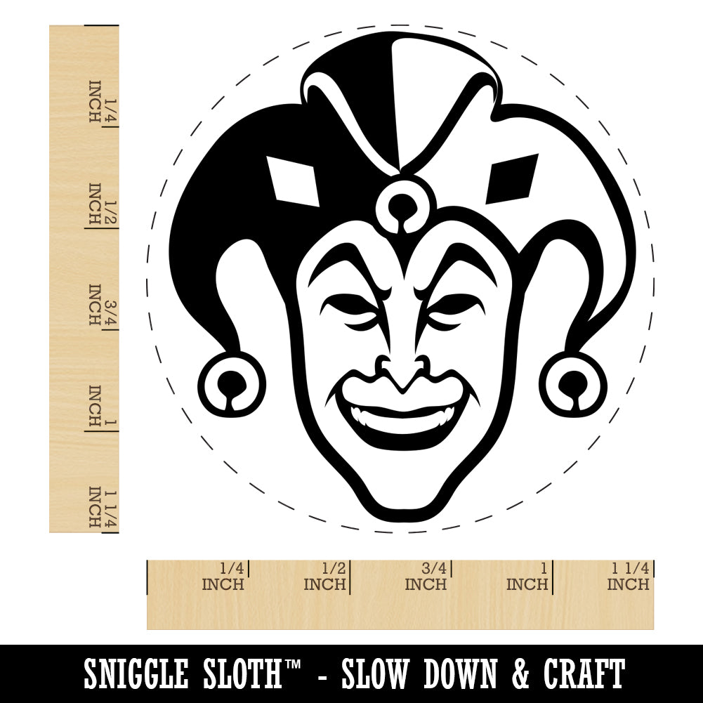 Court Jester Joker Harlequin Rubber Stamp for Stamping Crafting ...