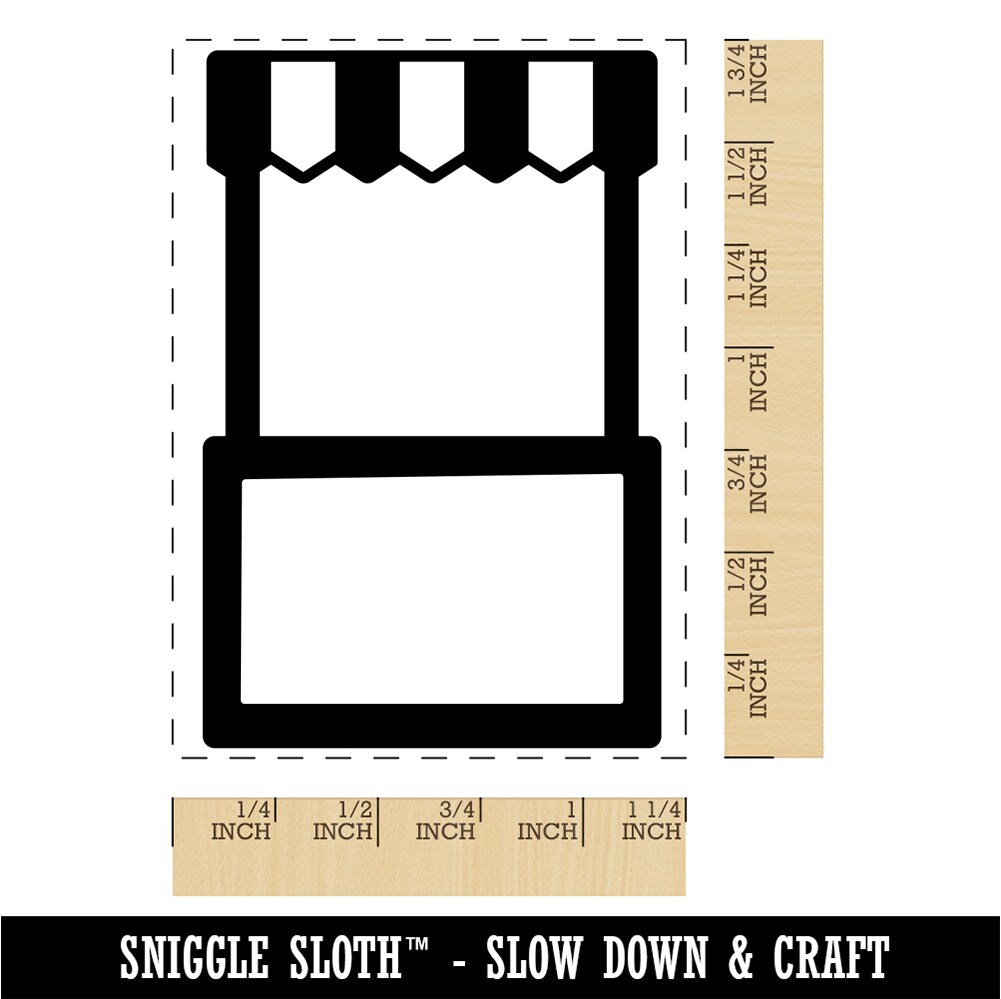 Blank Stand Carnival Farmers Lemonade Flea Market Rectangle Rubber ...