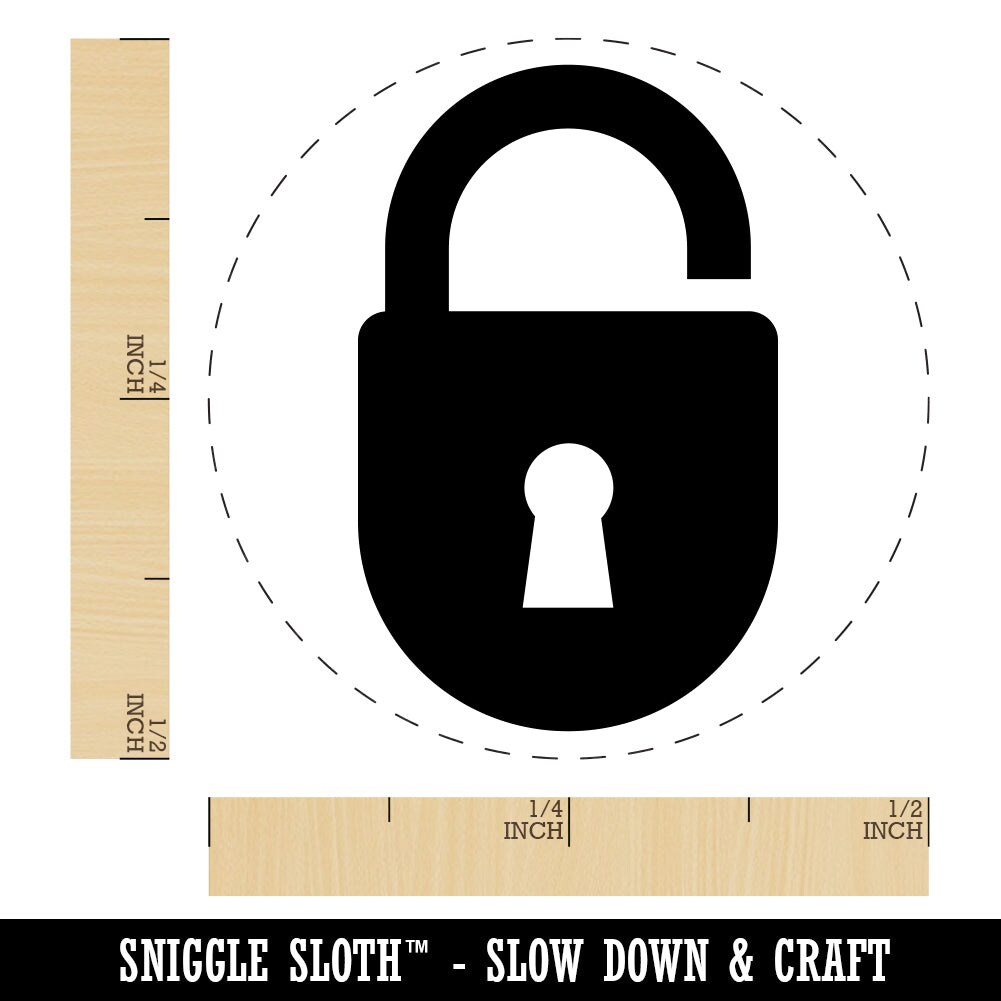 Keyed Padlock Rubber Stamp for Stamping Crafting Planners | Michaels