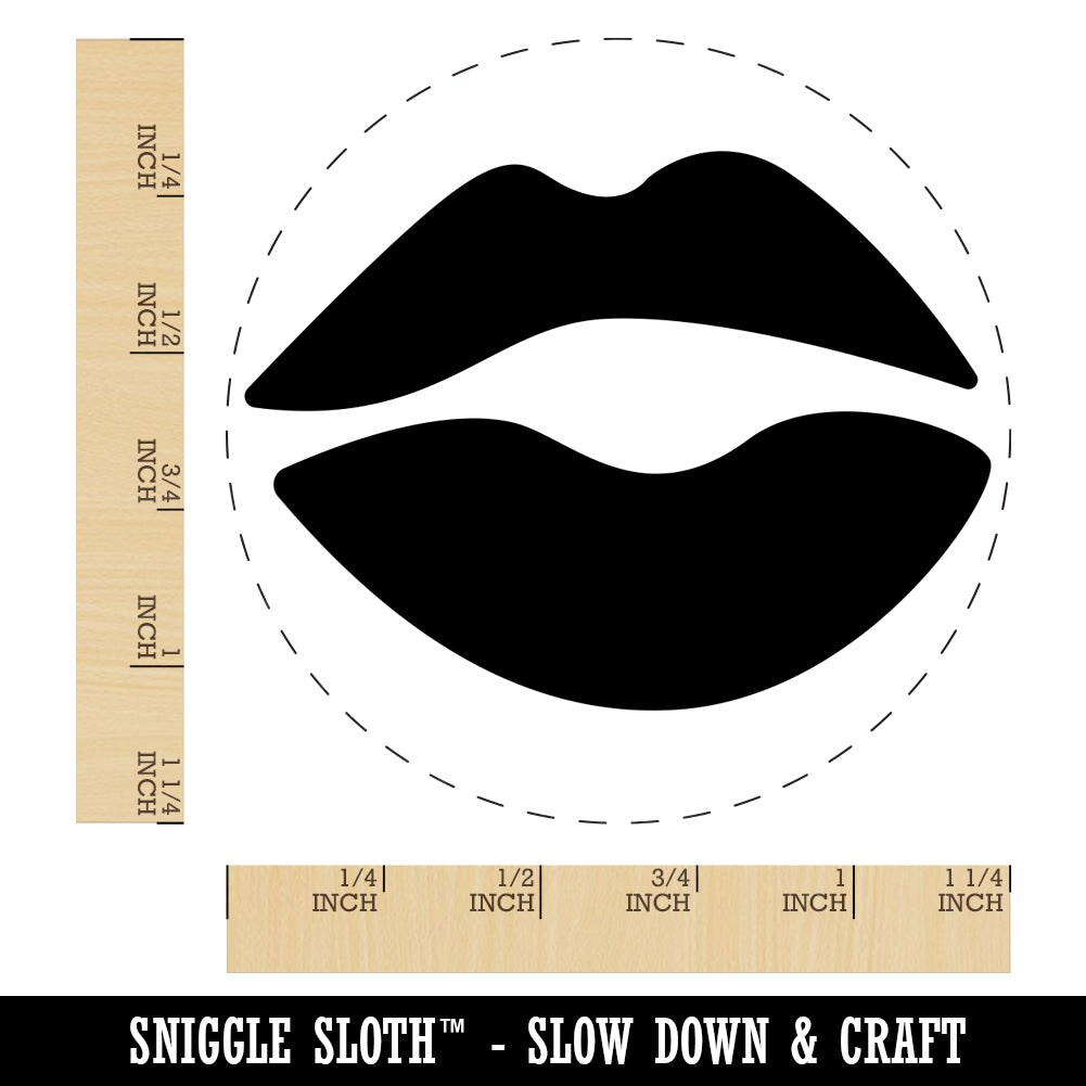 Kiss Lips Rubber Stamp for Stamping Crafting Planners | Michaels