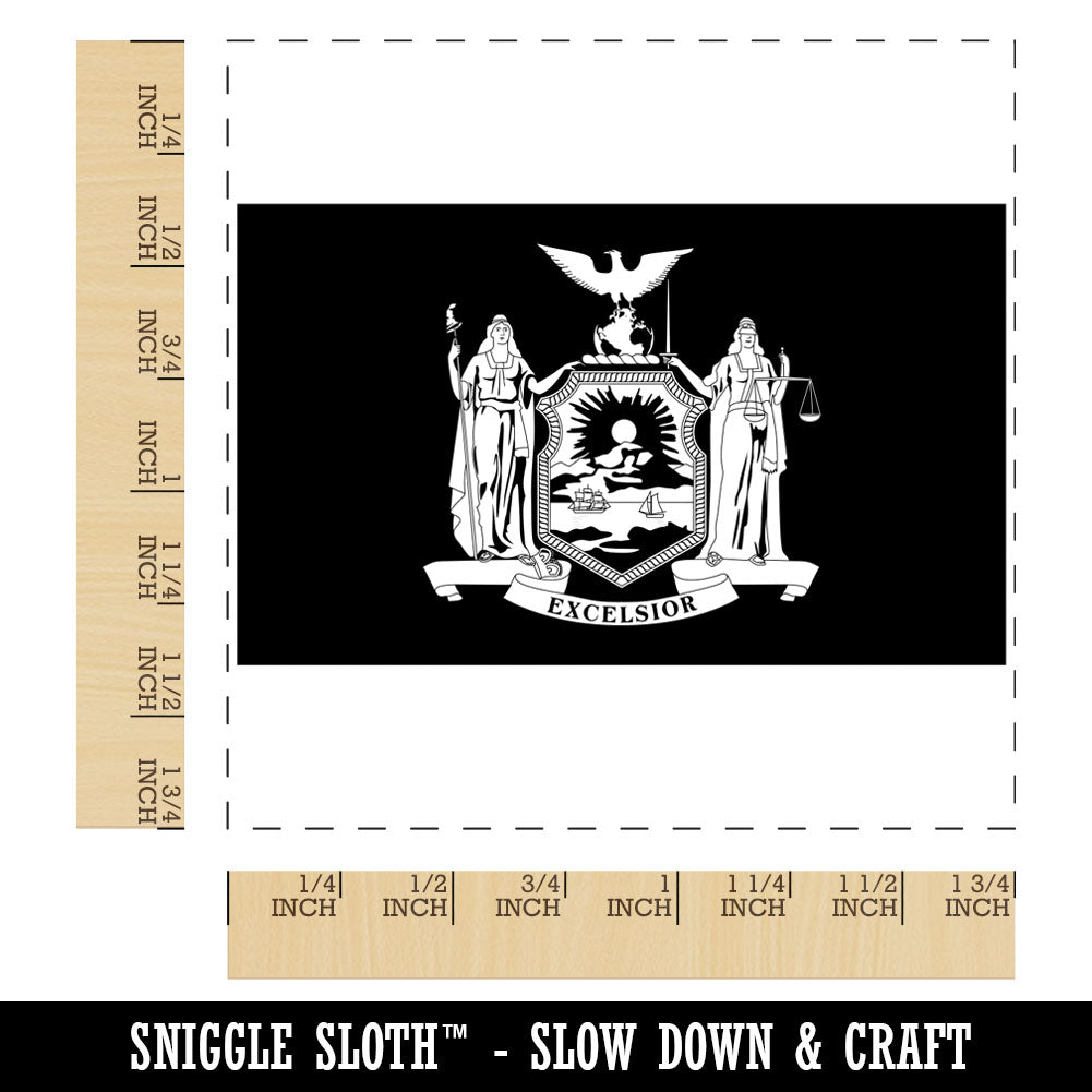 New York State Flag Square Rubber Stamp for Stamping Crafting | Michaels