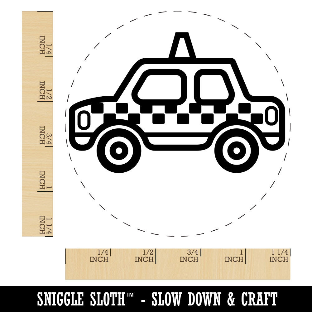 Taxi Car Vehicle Automobile Rubber Stamp for Stamping Crafting Planners ...