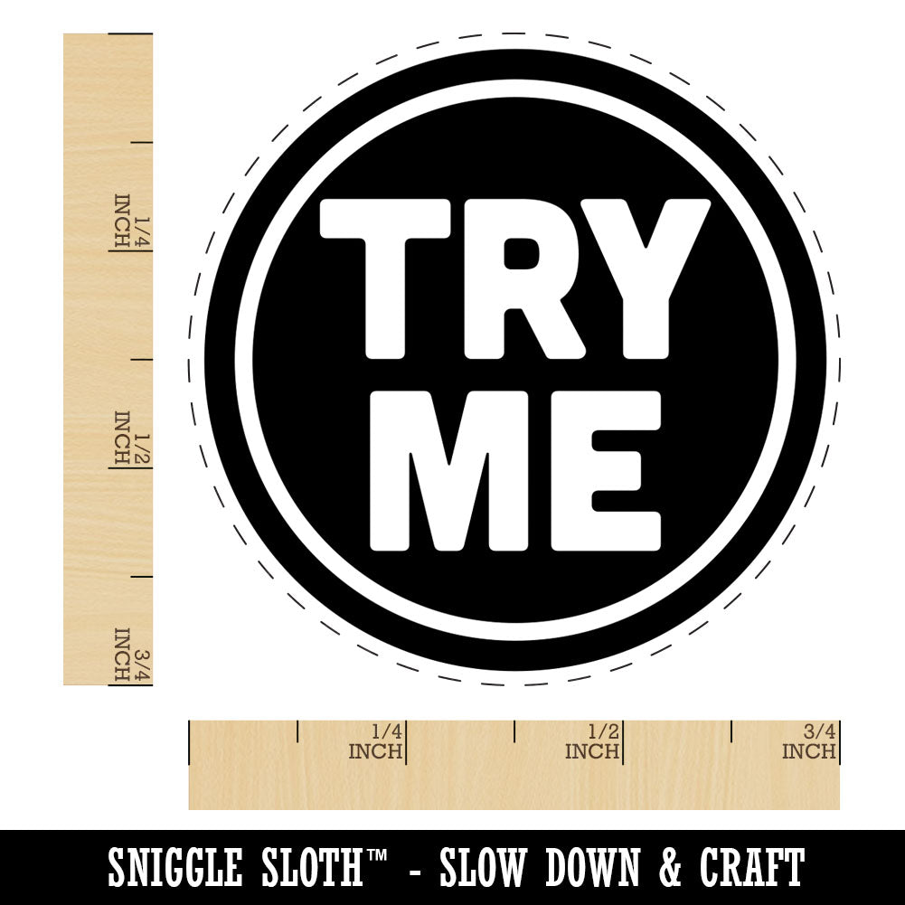 Try Me Sample Rubber Stamp for Stamping Crafting Planners | Michaels