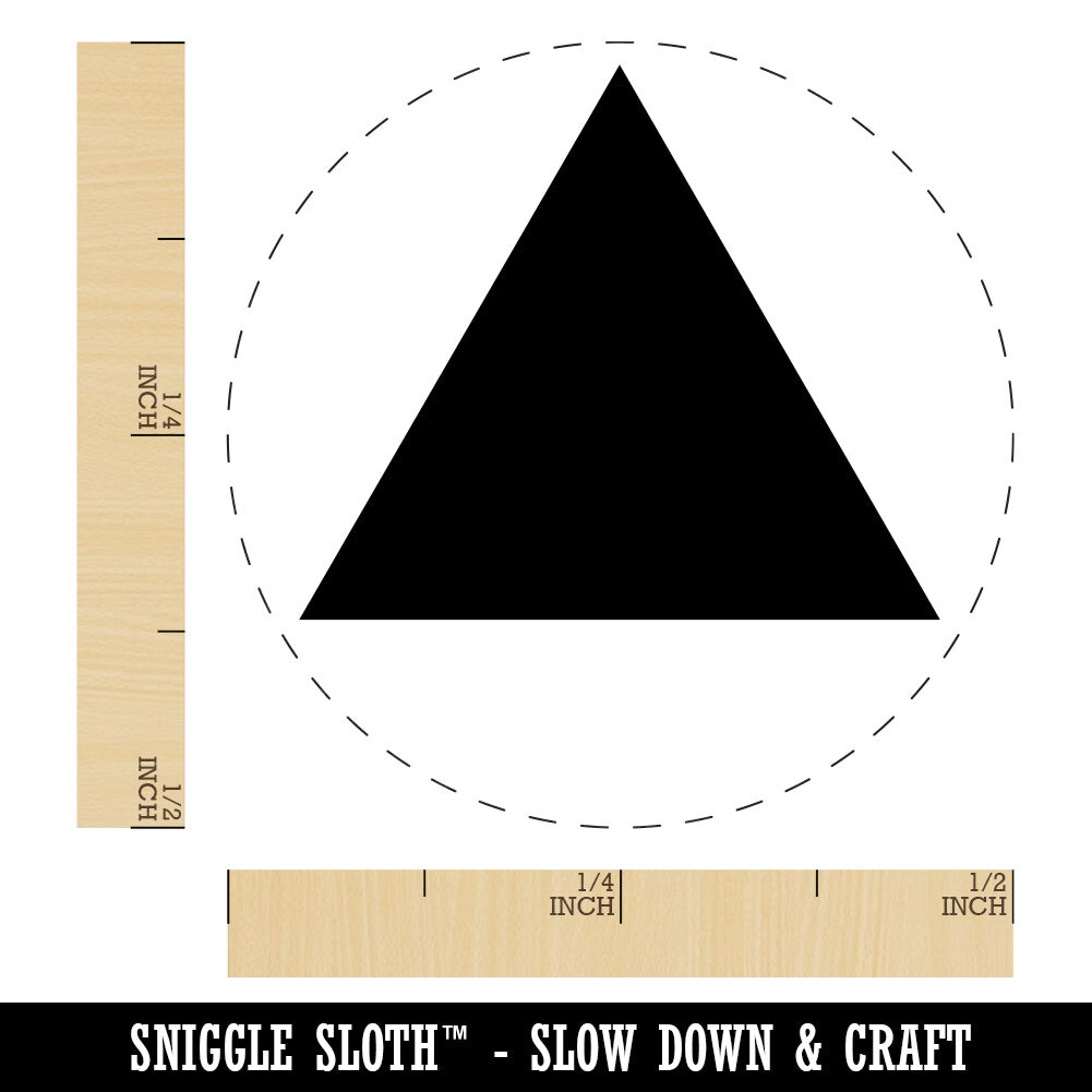 Triangle Solid Rubber Stamp for Stamping Crafting Planners | Michaels