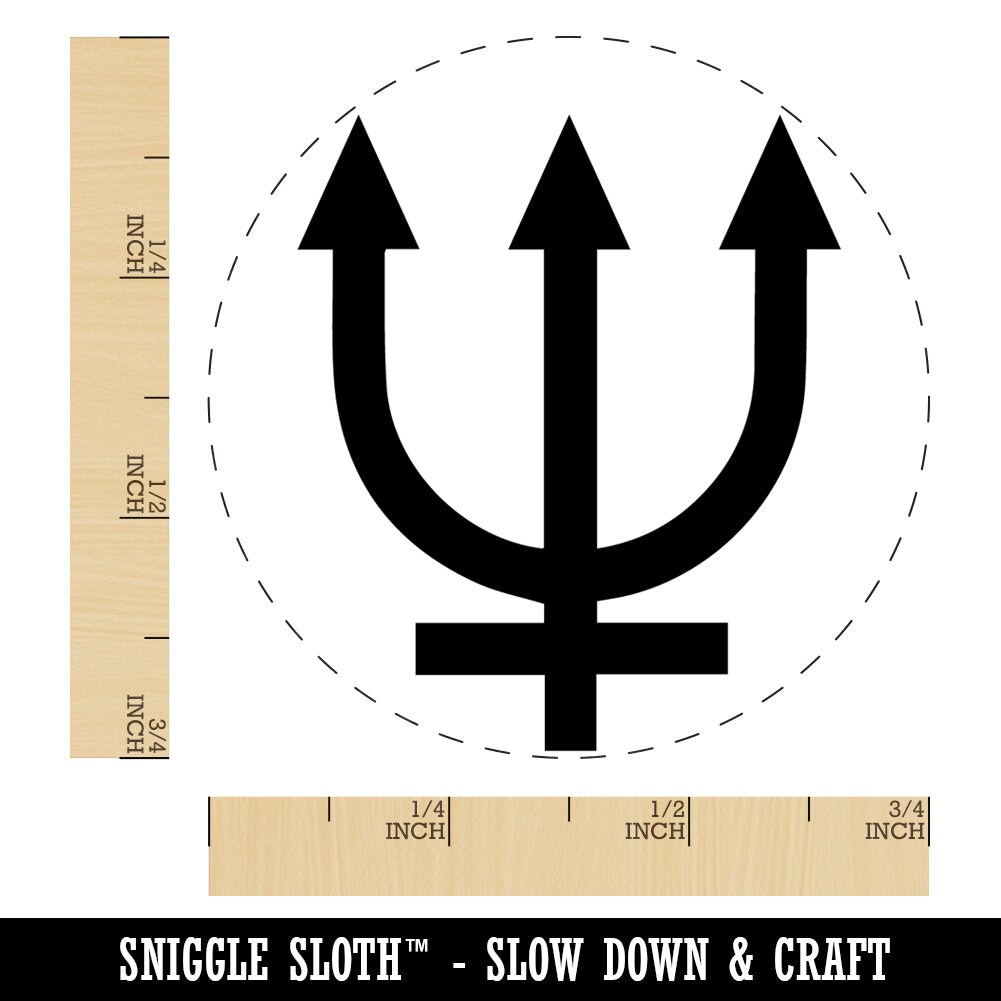 Astronomy Neptune Astrology Planet Symbol Rubber Stamp for Stamping ...