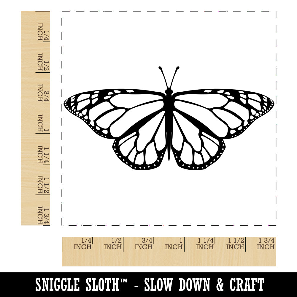 Monarch Butterfly Square Rubber Stamp for Stamping Crafting | Michaels