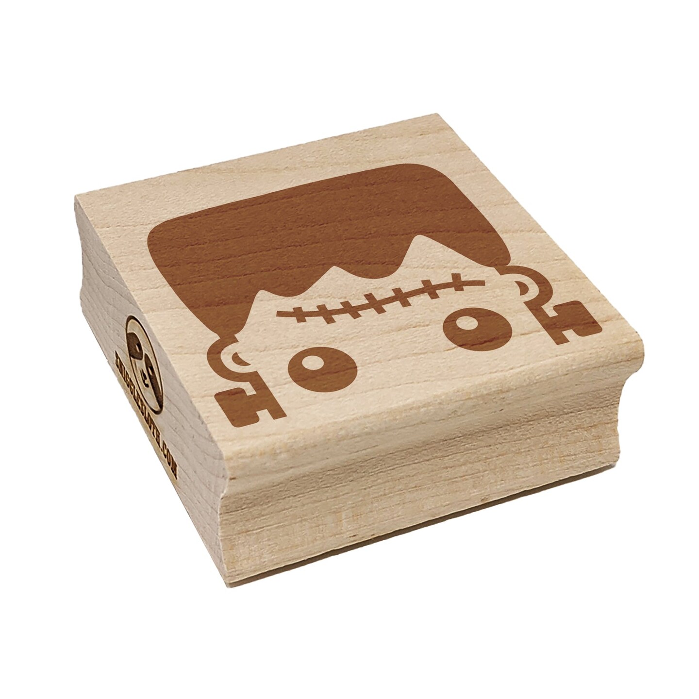 Peeking Frankenstein Halloween Square Rubber Stamp for Stamping ...