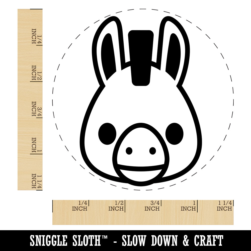 Witty Donkey Mule Head Rubber Stamp for Stamping Crafting Planners ...