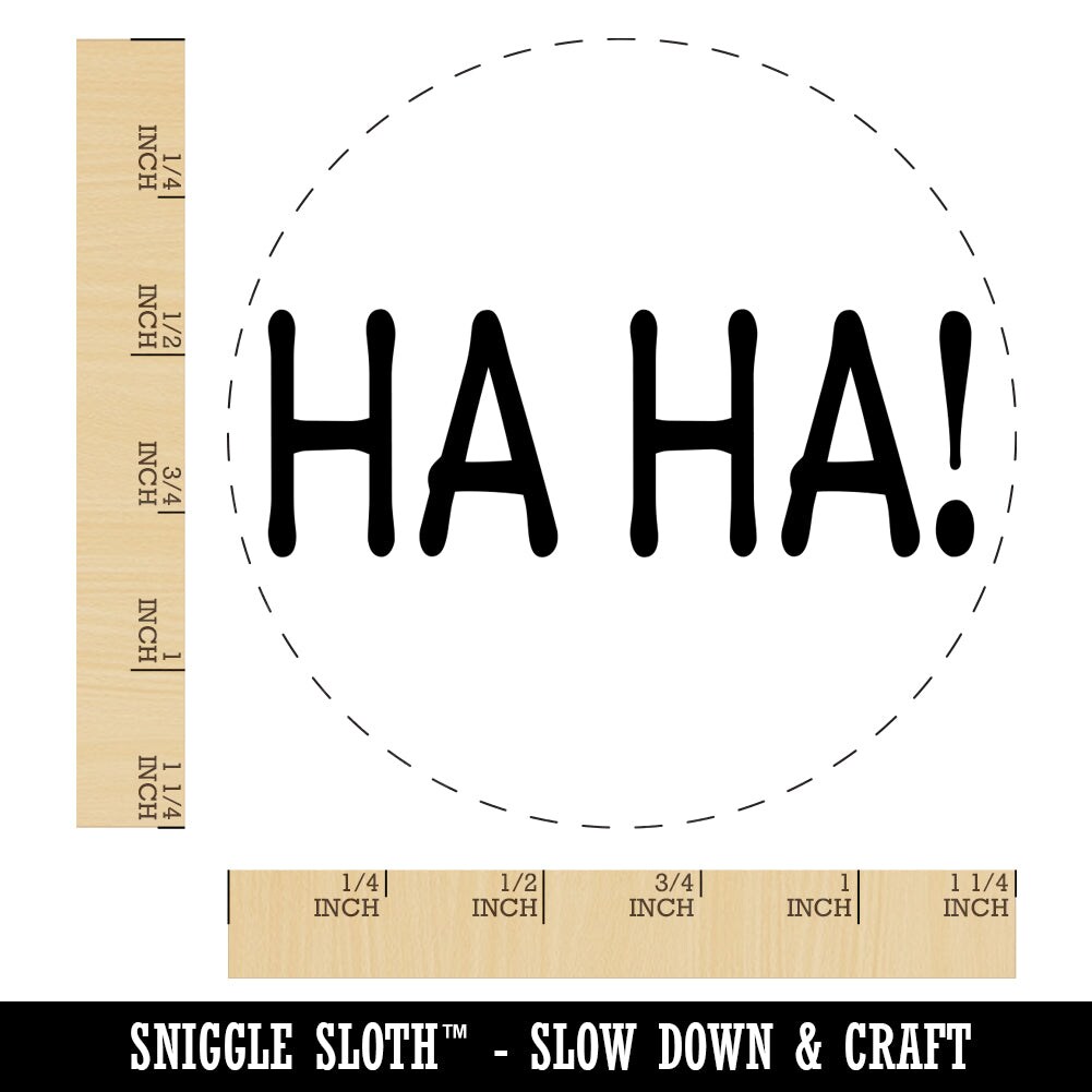 Ha Ha Fun Text Rubber Stamp for Stamping Crafting Planners | Michaels