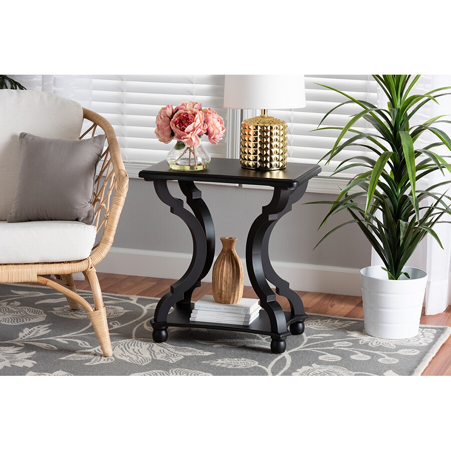 Wholesale Interiors Baxton Studio Cianna Classic and Traditional Black Wood End Table | Michaels