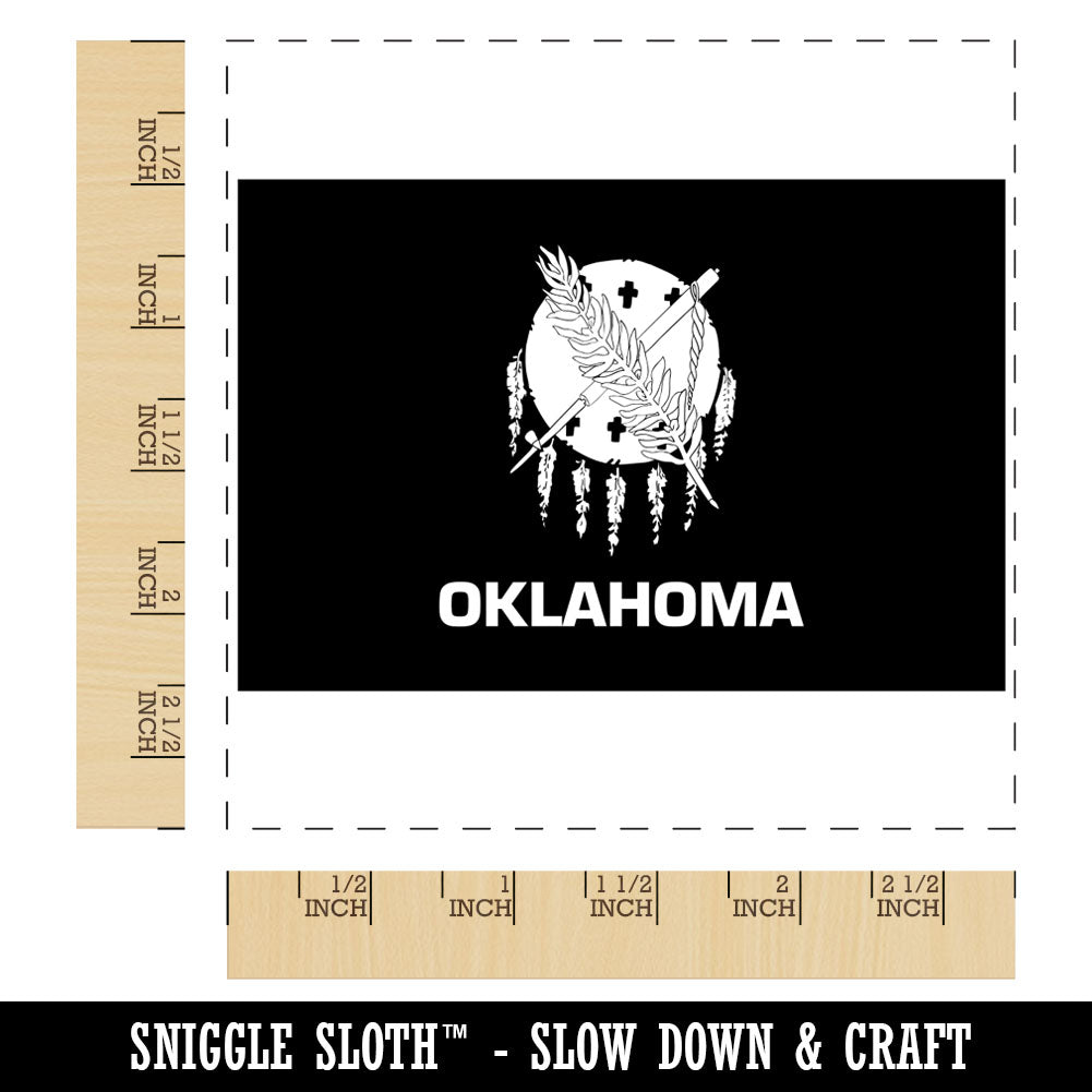 Oklahoma State Flag Square Rubber Stamp for Stamping Crafting | Michaels