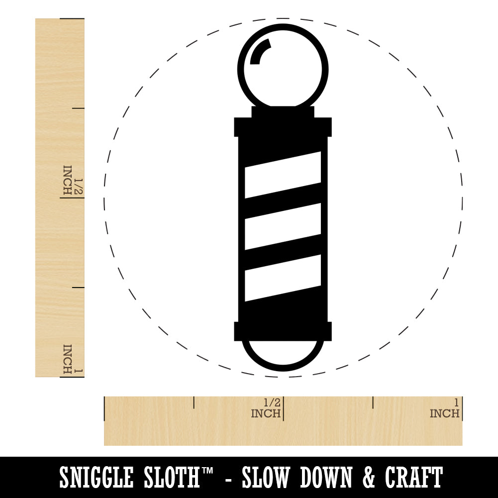 Barber Pole Icon Rubber Stamp for Stamping Crafting Planners | Michaels