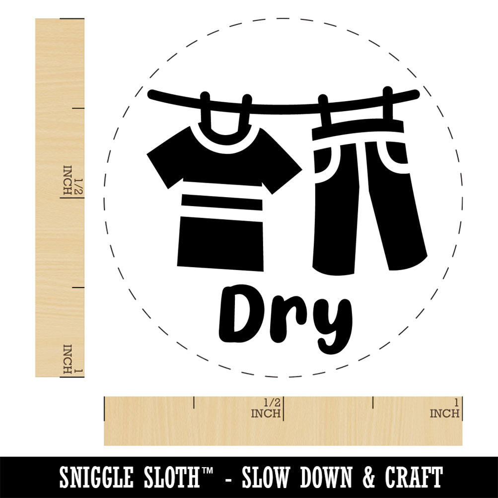 Laundry Hanging Dry Rubber Stamp for Stamping Crafting Planners | Michaels