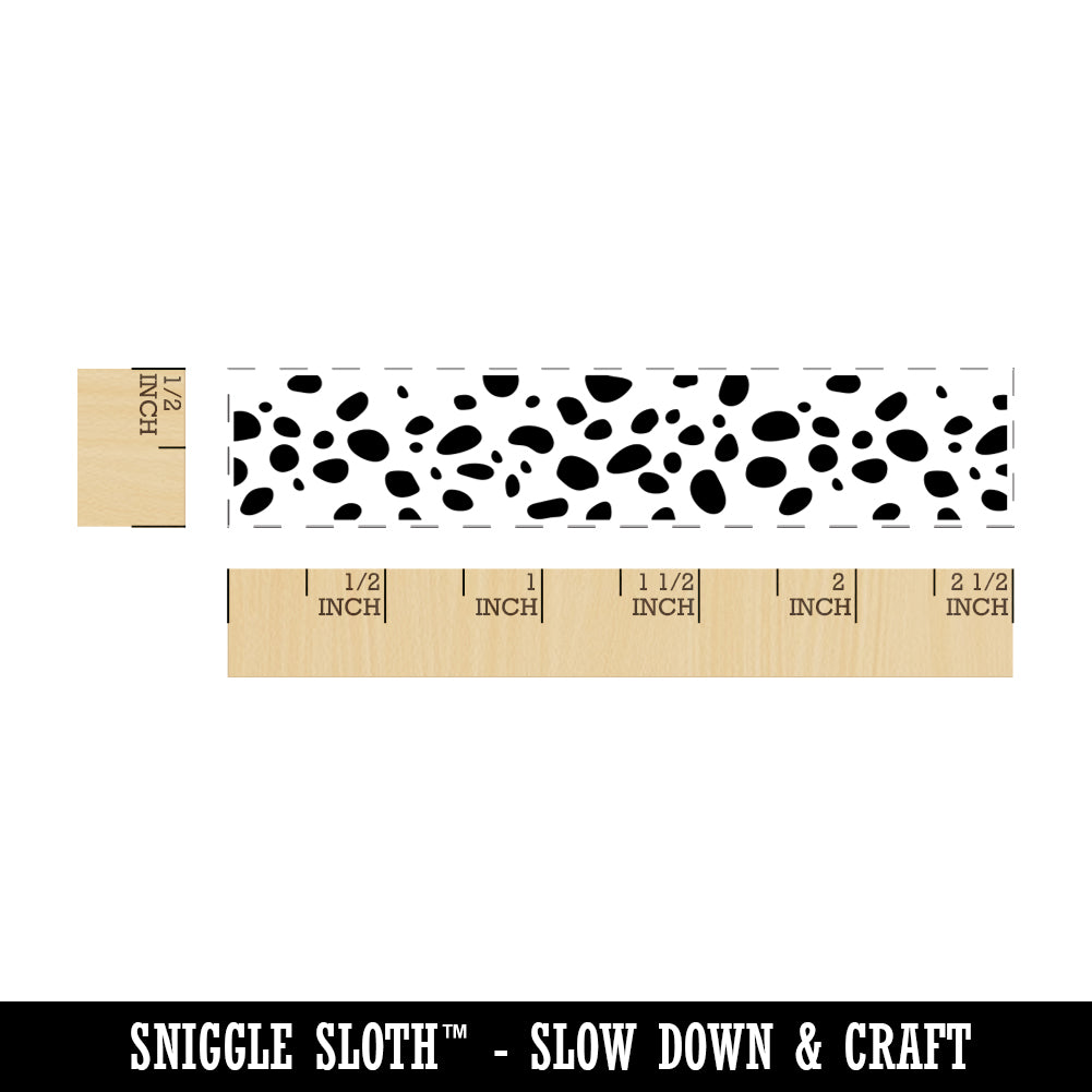 Cheetah Spots Animal Print Pattern Rectangle Rubber Stamp for Stamping ...