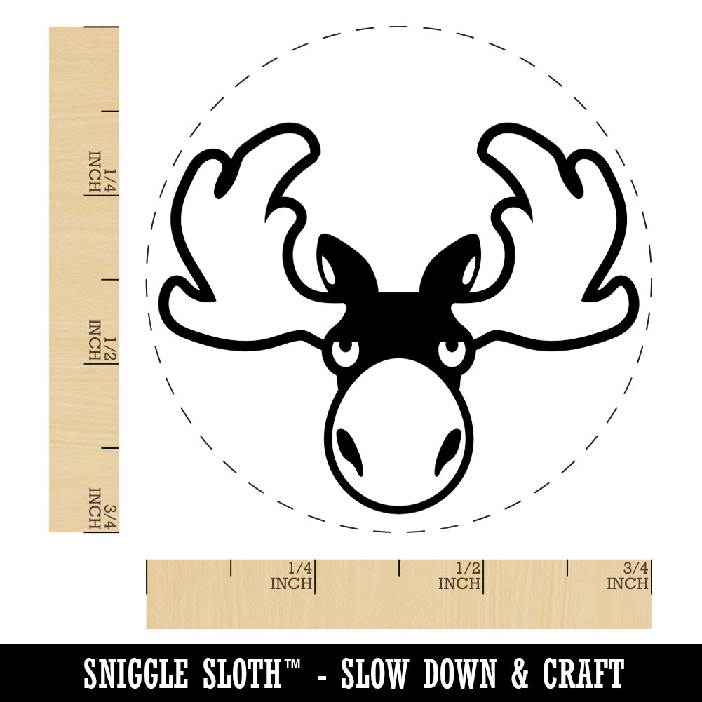 Grumpy Moose Head Rubber Stamp for Stamping Crafting Planners | Michaels