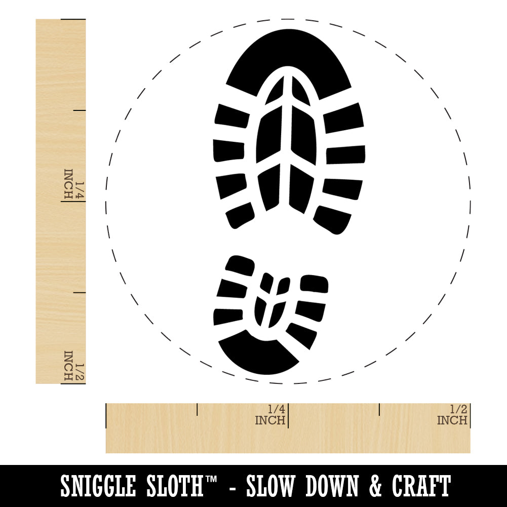 Shoe Print Boot Rubber Stamp for Stamping Crafting Planners | Michaels
