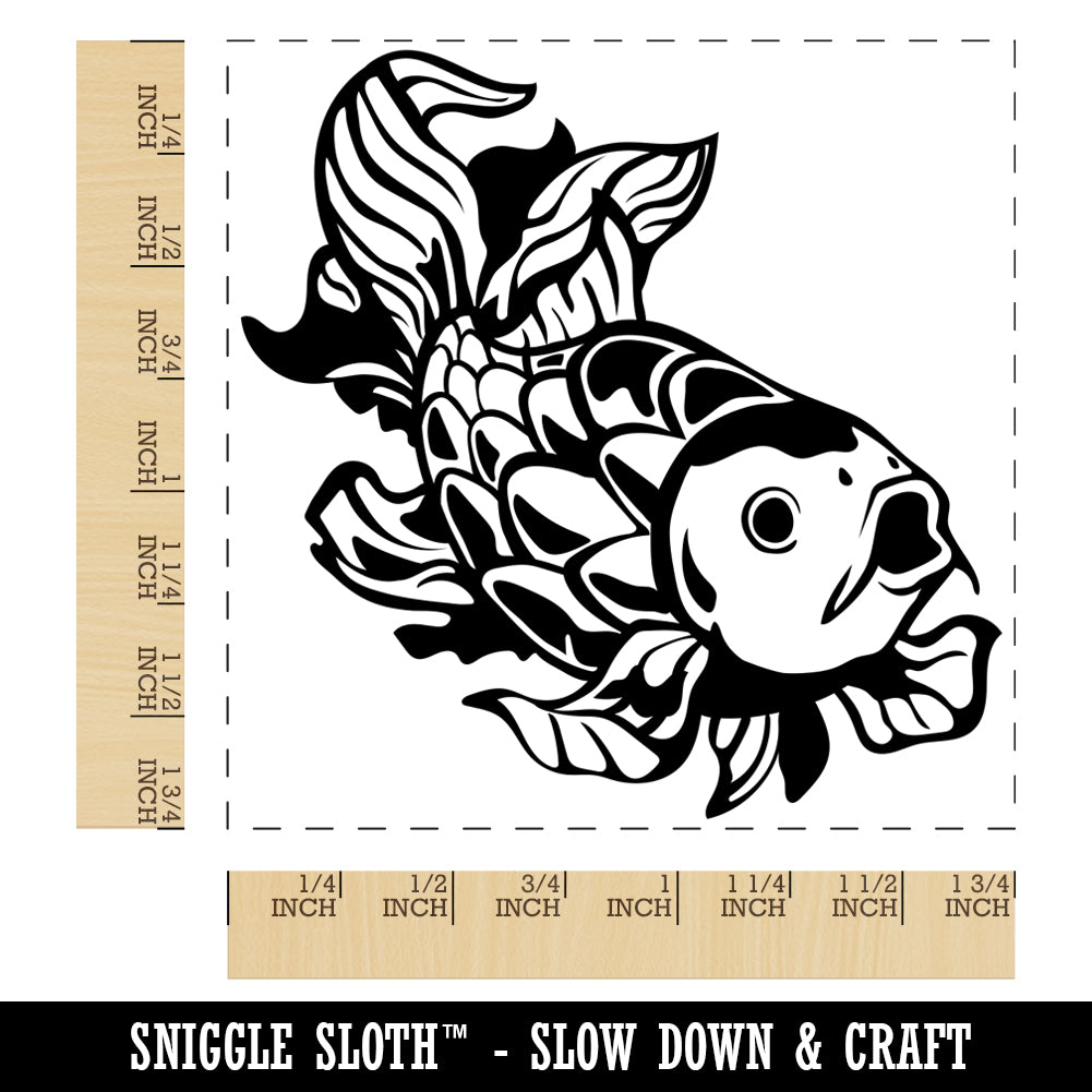 Elegant Koi Fish Square Rubber Stamp for Stamping Crafting | Michaels