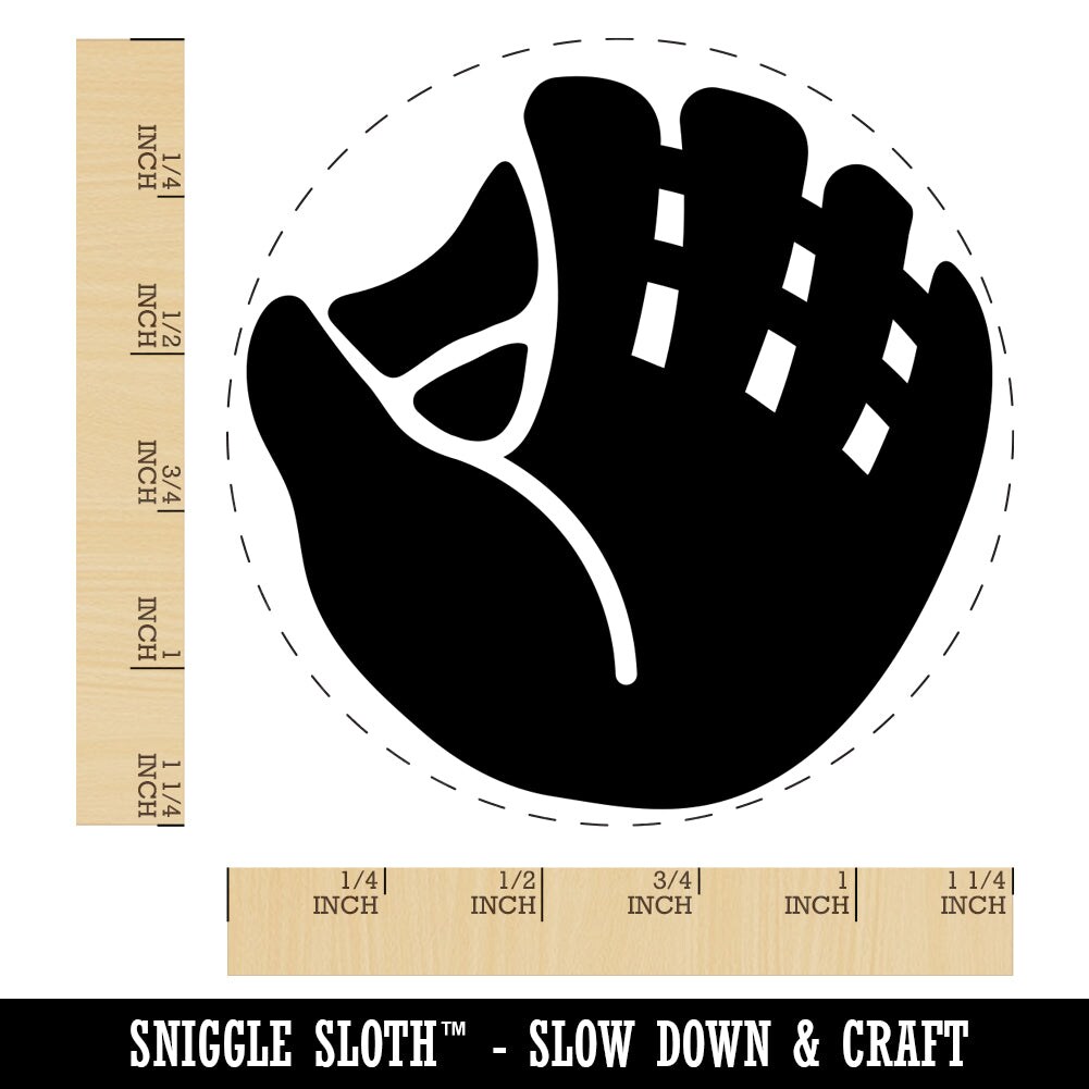 Baseball Glove Mitt Rubber Stamp for Stamping Crafting Planners | Michaels