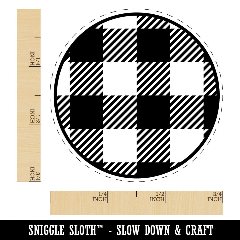 Buffalo Plaid Pattern Rubber Stamp for Stamping Crafting Planners ...