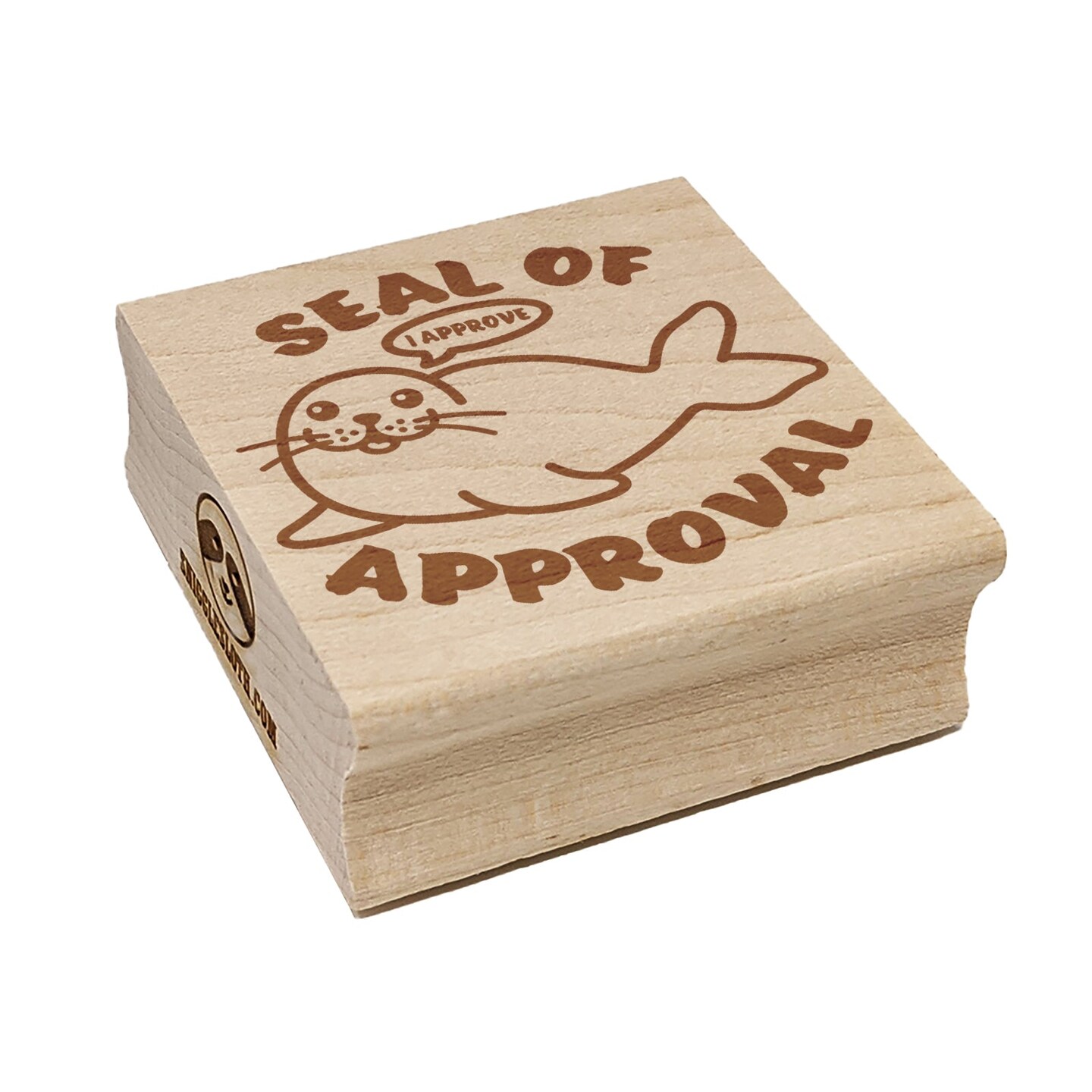 Seal of Approval I Approve Funny Square Rubber Stamp for Stamping ...
