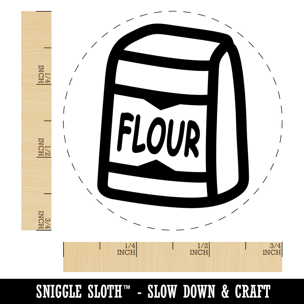 Bag of Flour Baker Baking Rubber Stamp for Stamping Crafting Planners ...