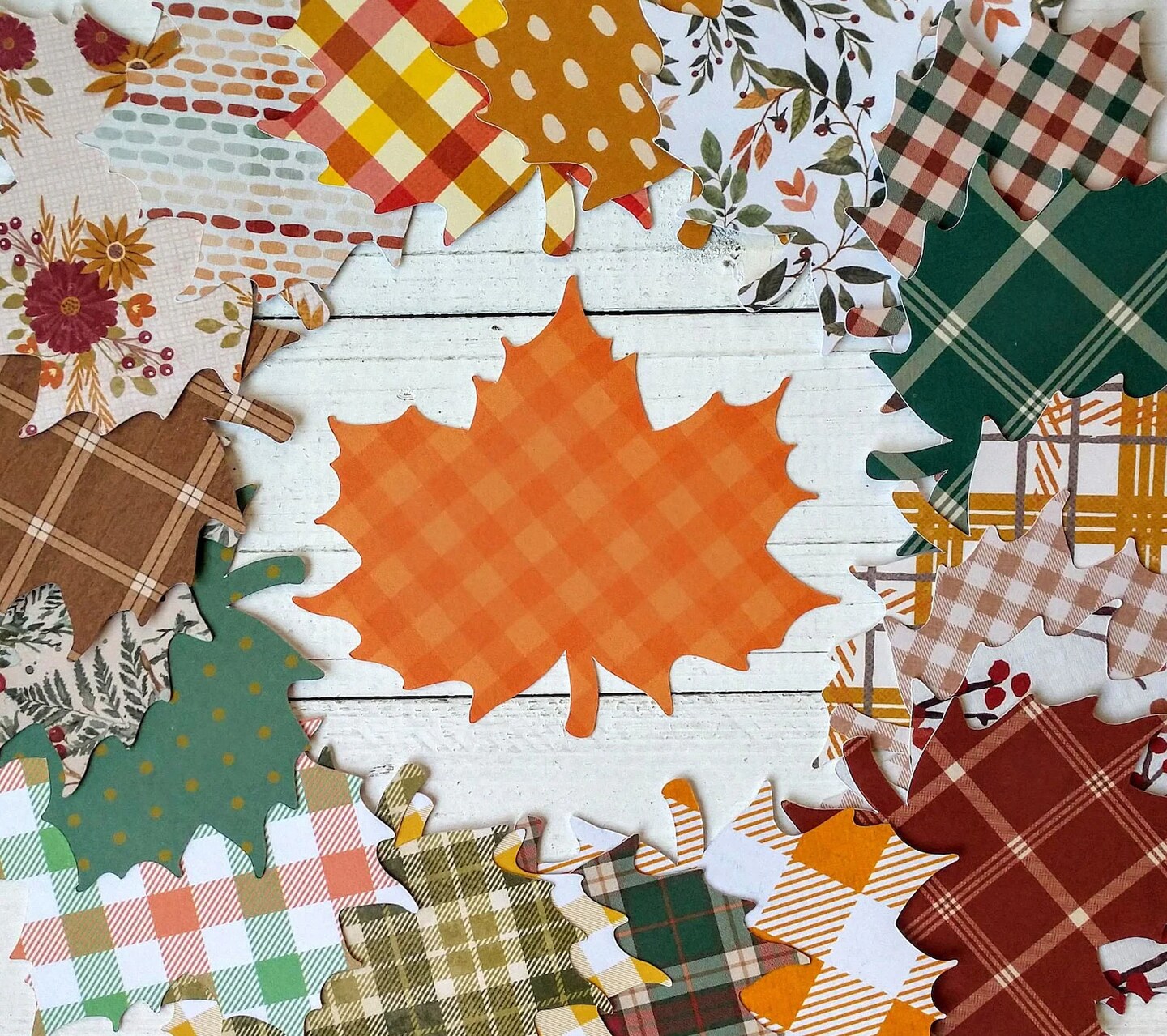 10 Fall Leaf Die Cuts, Autumn Leaves Cutouts for Banners, Bulletin ...