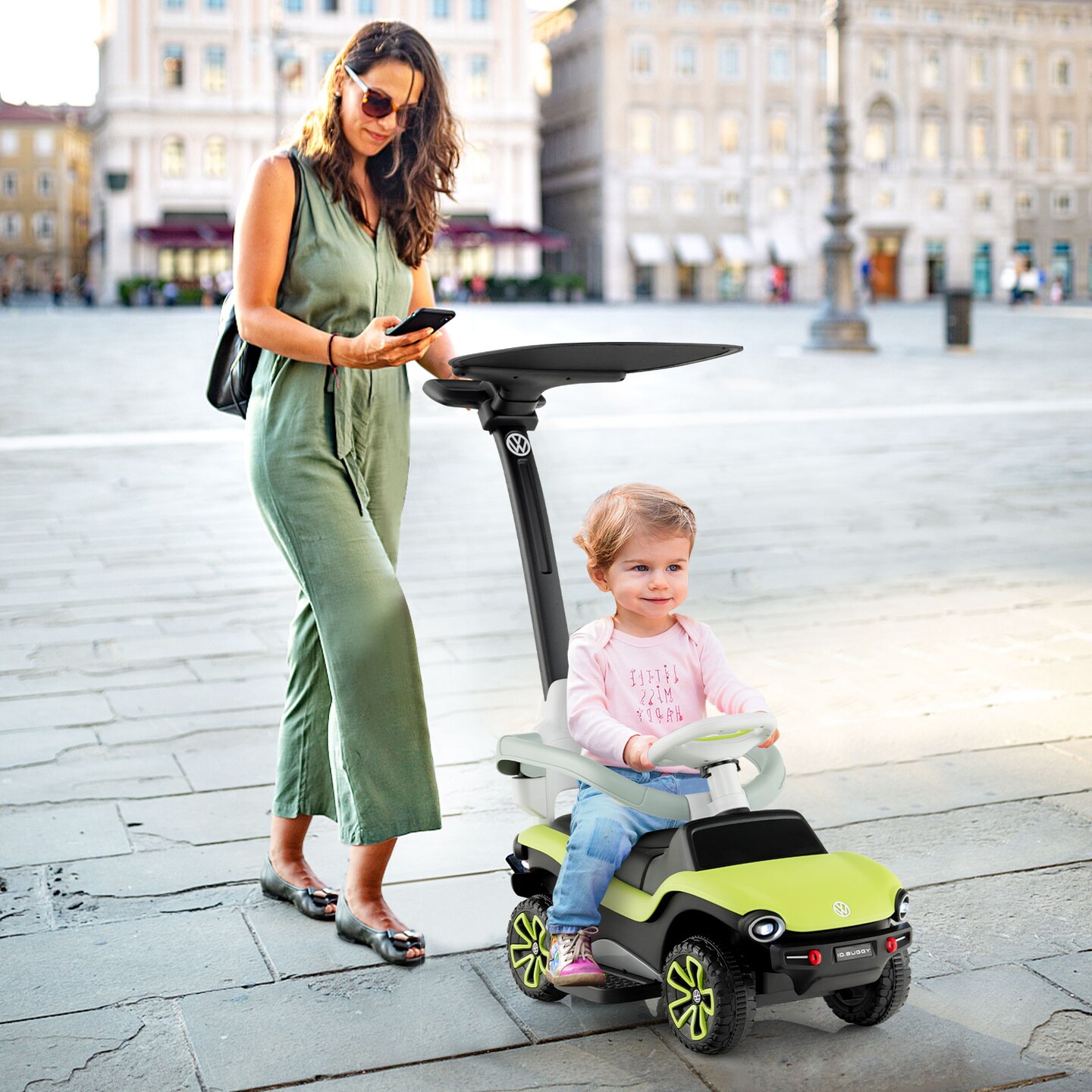 3-in-1 Licensed Volkswagen Ride On Push Car With 3-position Adjustable ...