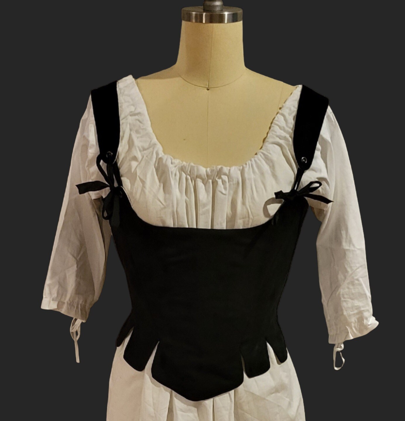 Colonial Style Stay Corset Renaissance Top Festival Larp | MakerPlace ...