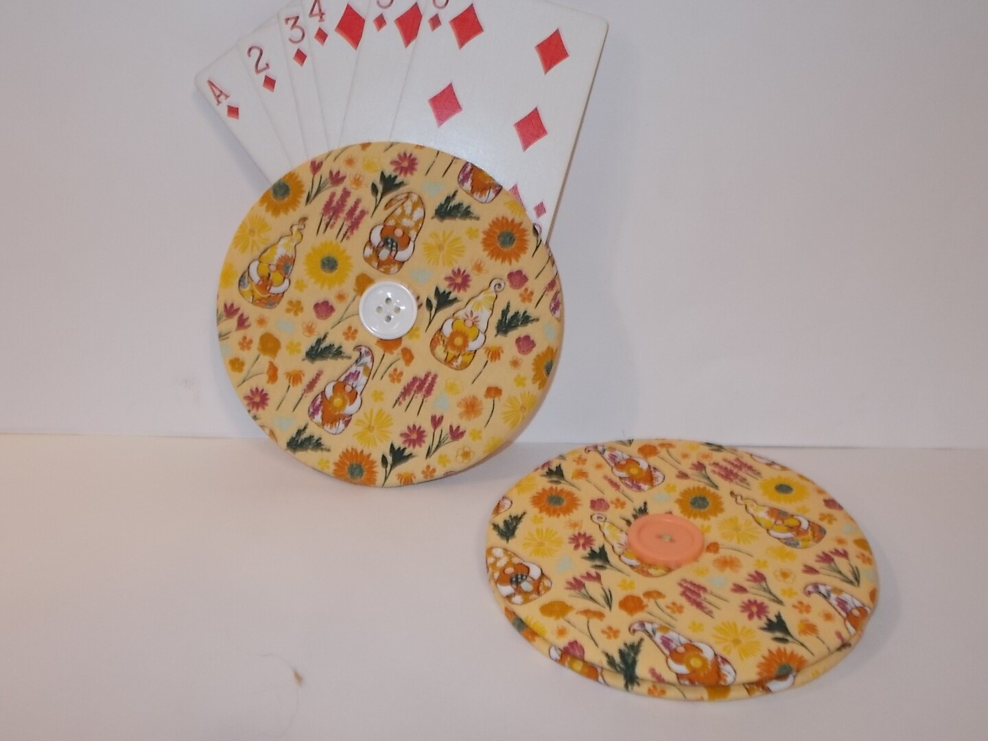 Playing Card Holder - Gnomes on Cream Background | MakerPlace by Michaels