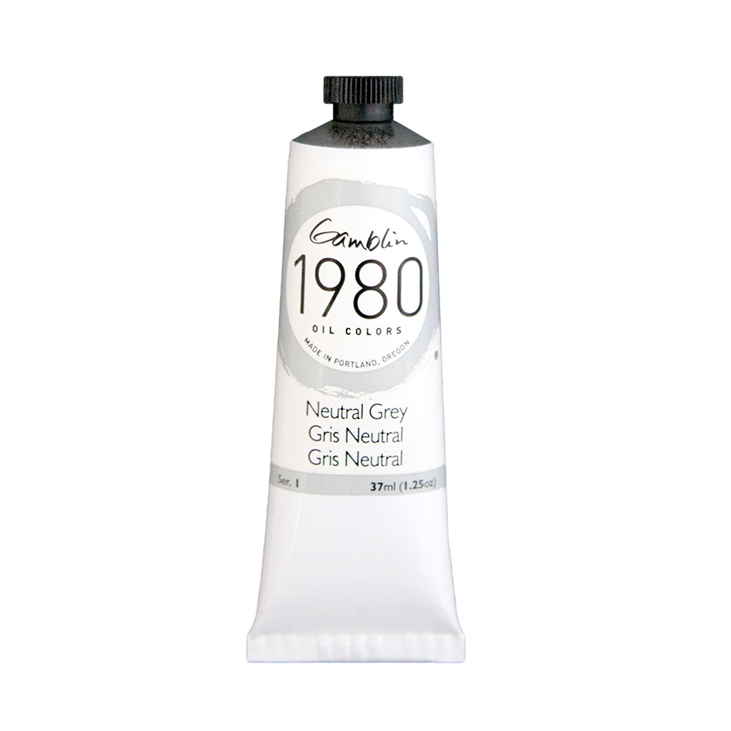 Gamblin - 1980 Oil Color - 37ml Tube - Neutral Gray | Michaels