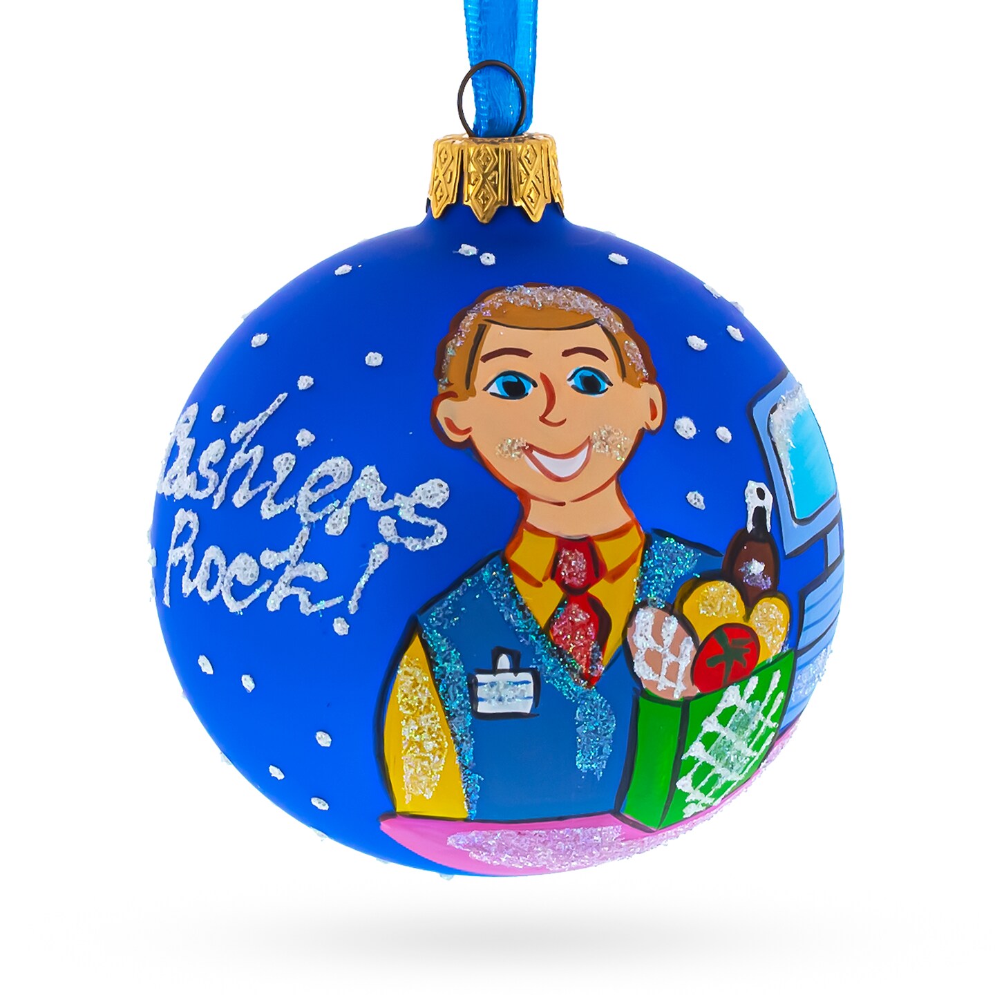 Cashier Glass Ball Christmas Ornament 3.25 Inches | Michaels