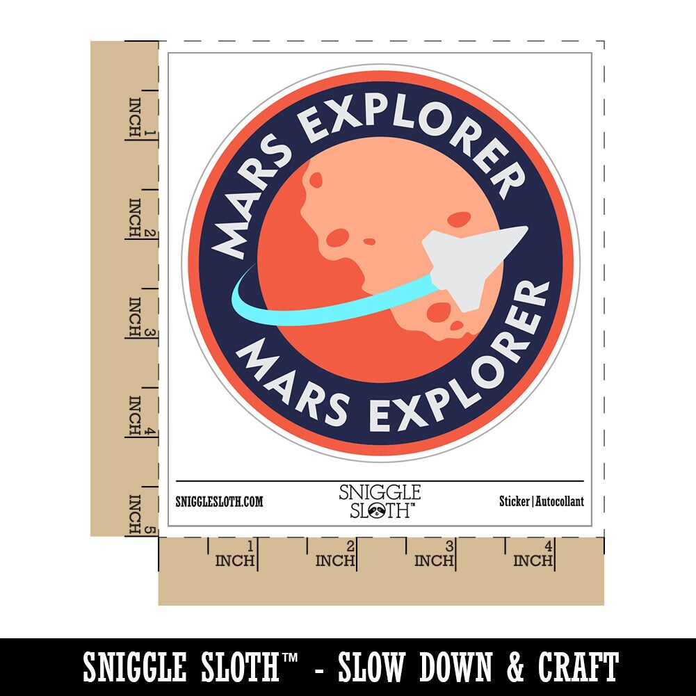 Mars Explorer Space Science Fiction Waterproof Vinyl Phone Tablet ...