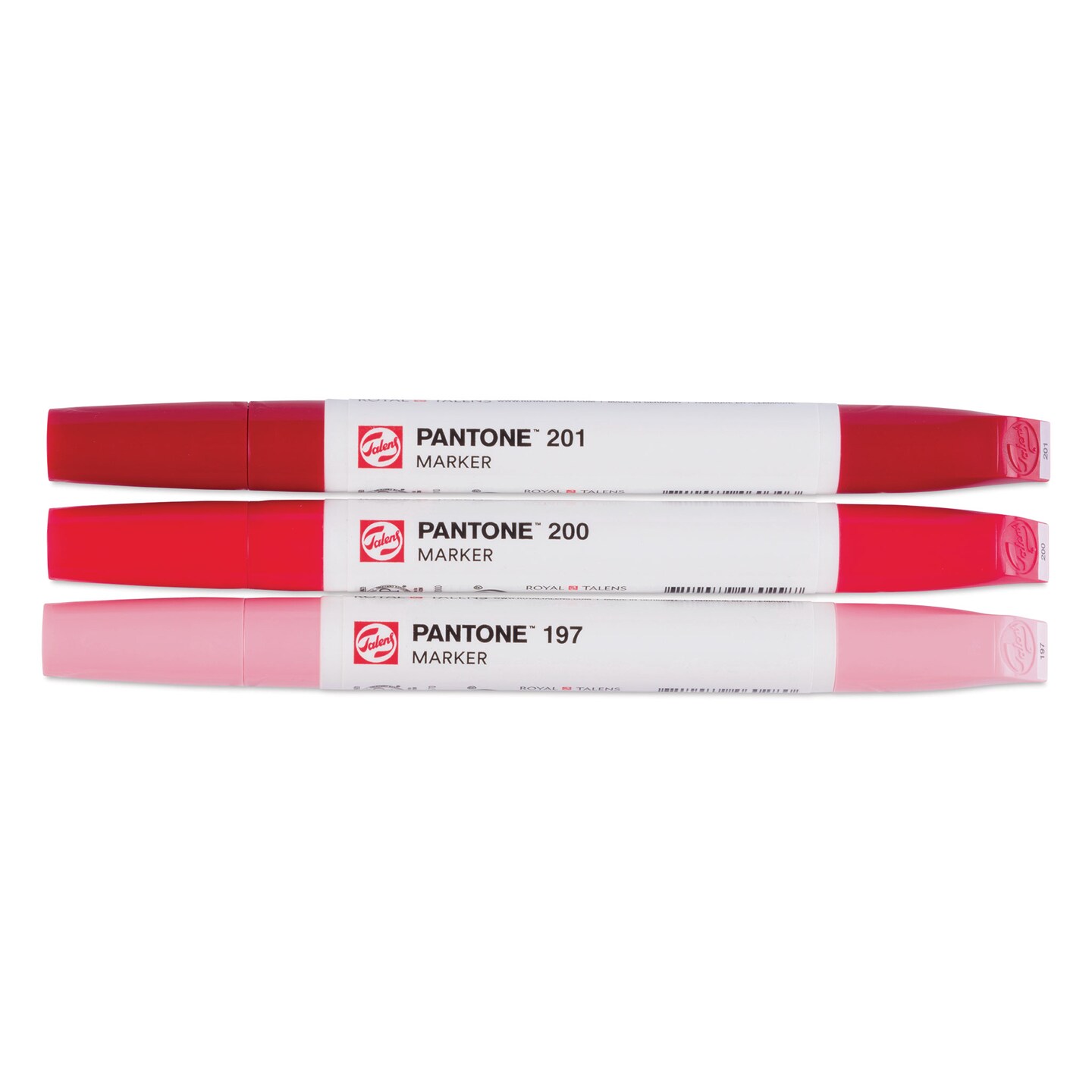 Pantone Dual Tip Markers - Red, Set of 3 | Michaels