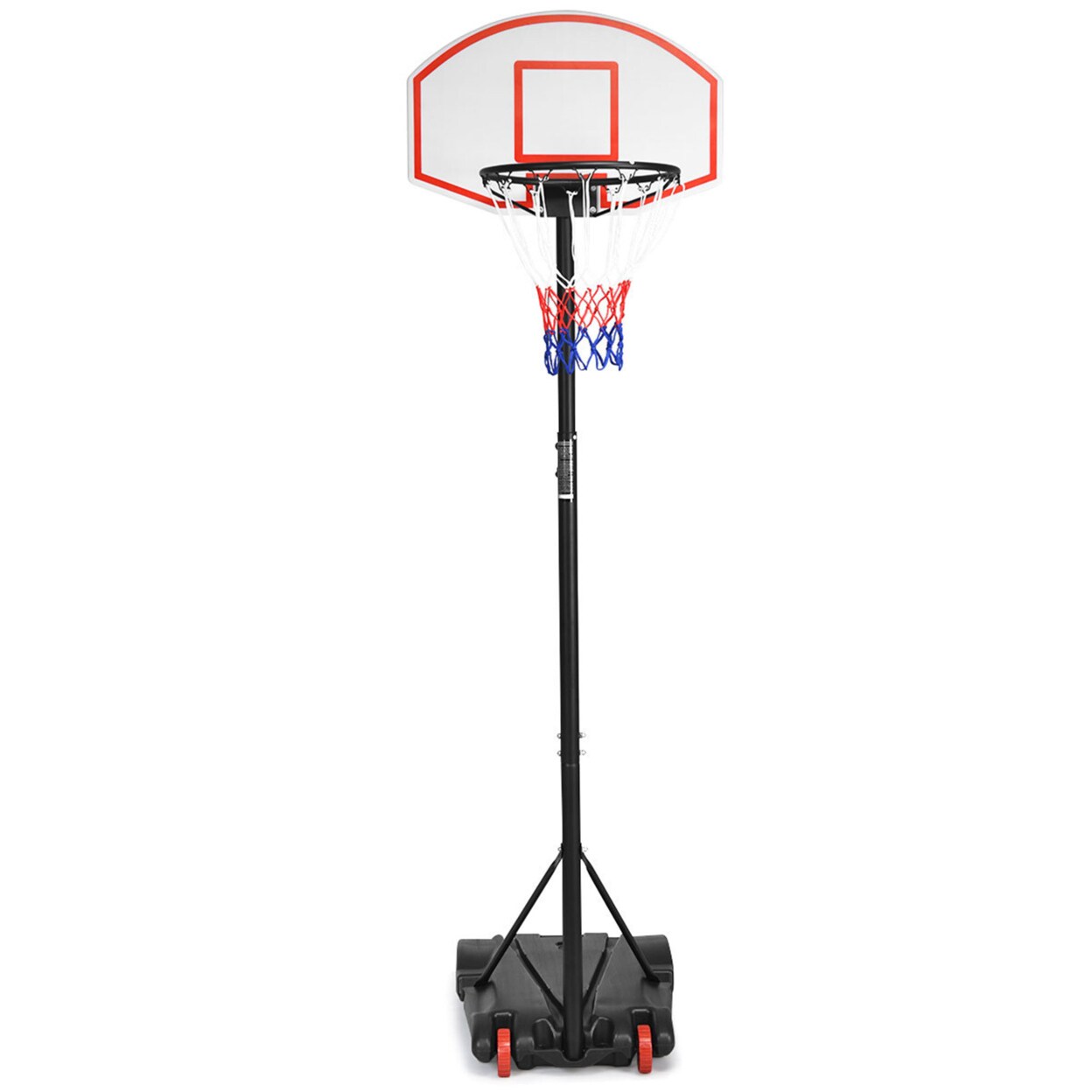 Basketball System Hoop Stand Backboard W/ Adjustable Height Wheels And ...