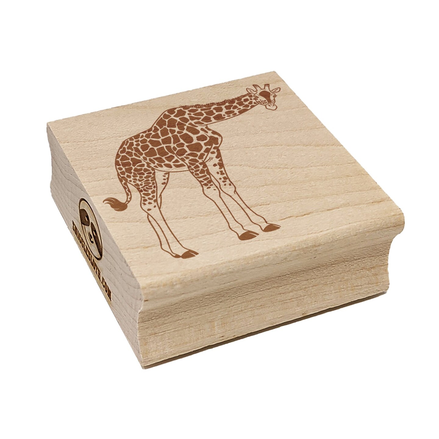 Curious African Giraffe Square Rubber Stamp for Stamping Crafting ...