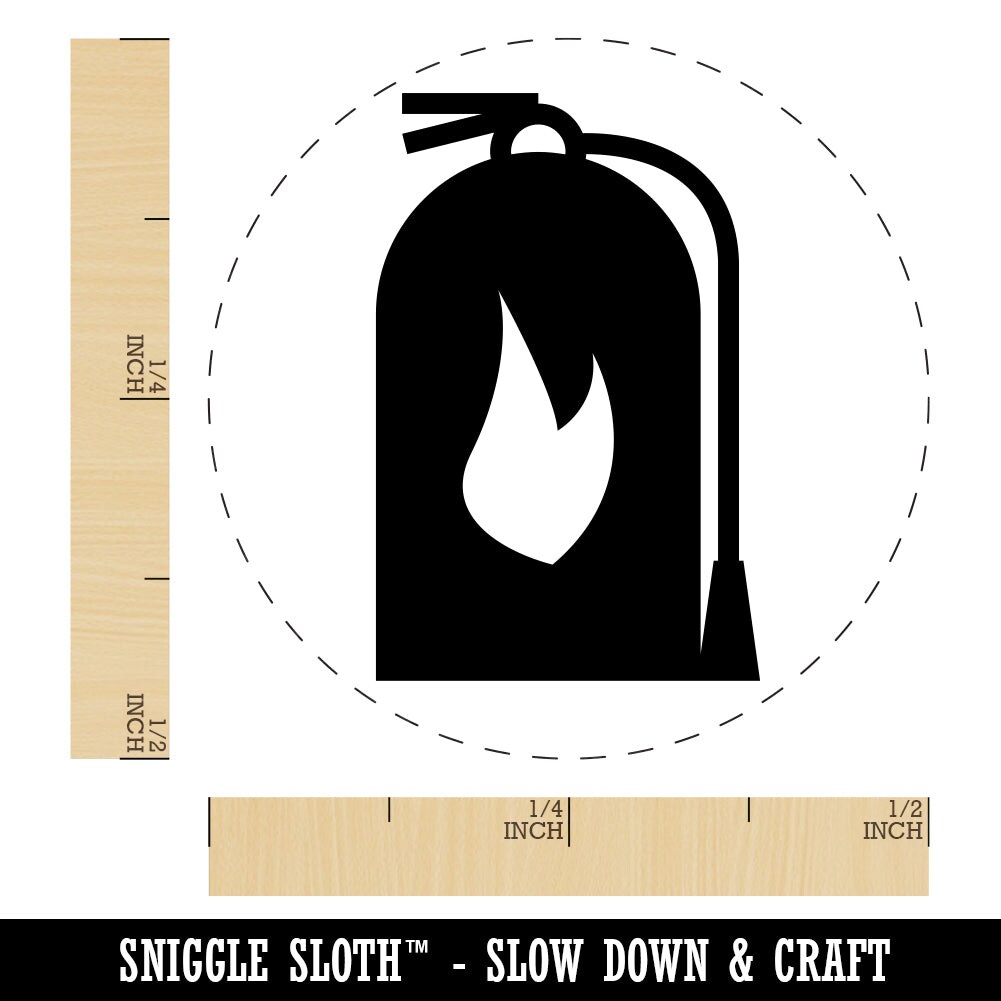 Fire Extinguisher Fireman Firefighter Rubber Stamp for Stamping ...