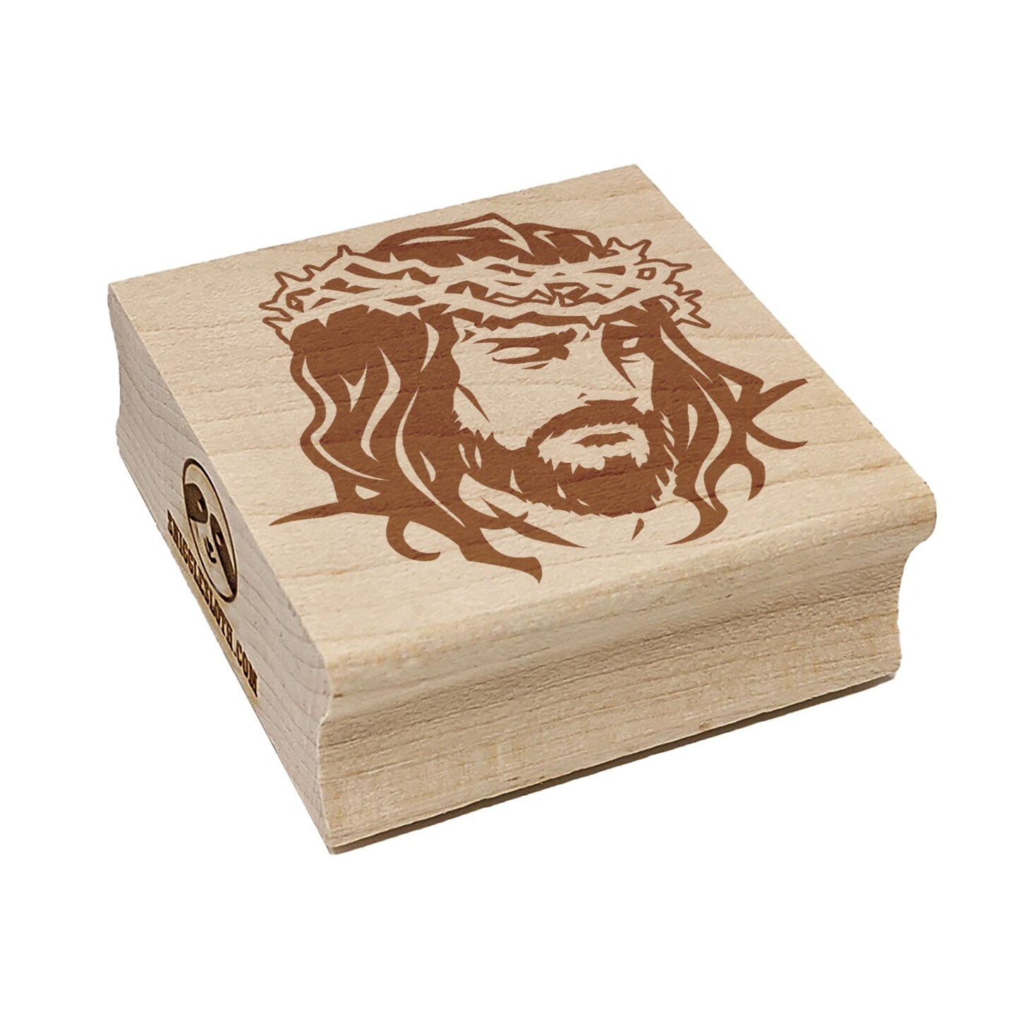 Jesus Christ Religious Christian Cross God Square Rubber Stamp for ...