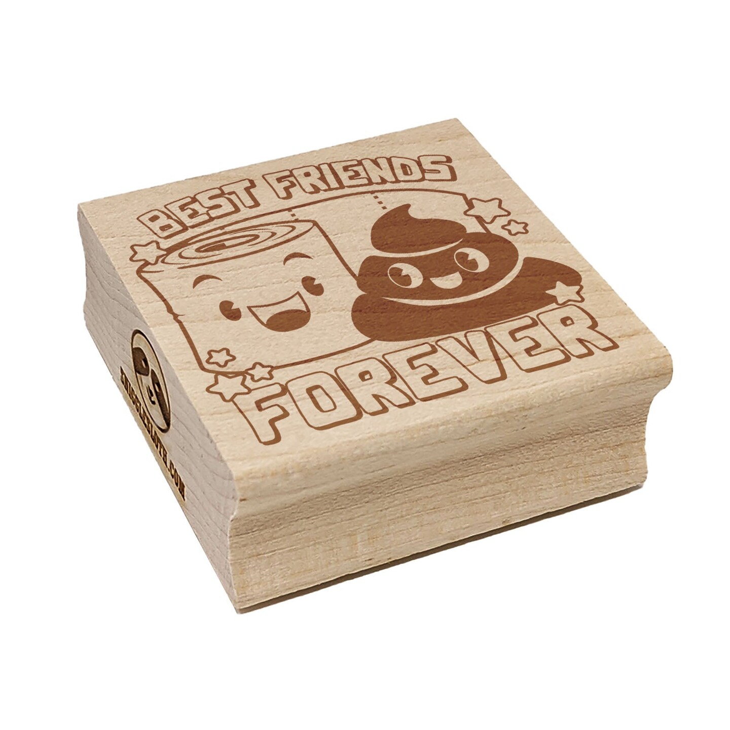 Toilet Paper and Poop Best Friends Forever Friendship Love Square ...