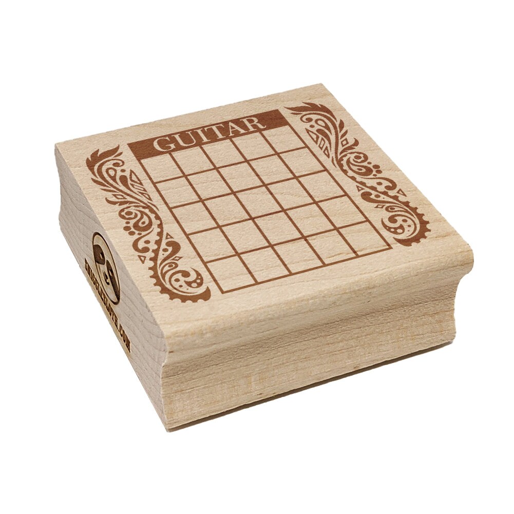 Guitar Chord Chart Square Rubber Stamp for Stamping Crafting | Michaels