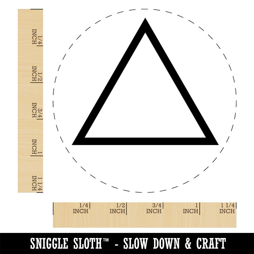 Triangle Witch Symbol Fire Wicca Element Rubber Stamp for Stamping ...