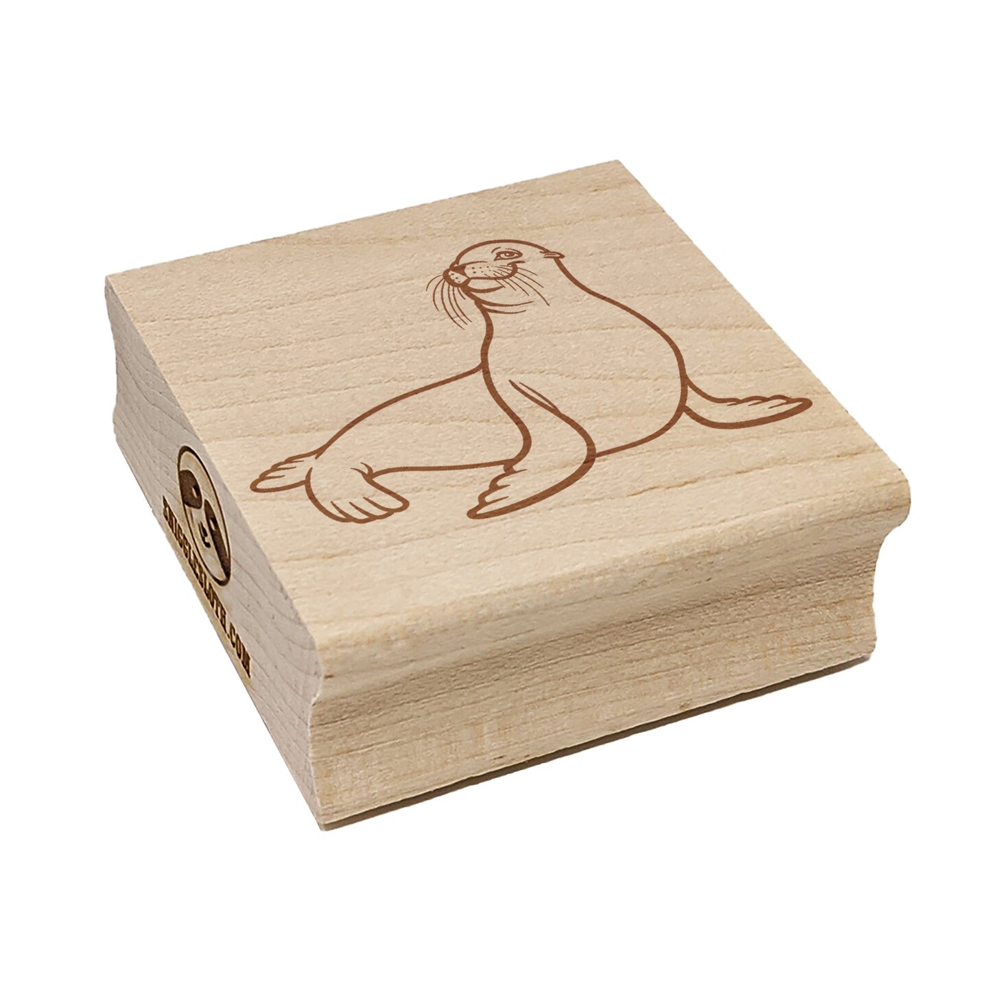 Smug Sea Lion Square Rubber Stamp for Stamping Crafting | Michaels
