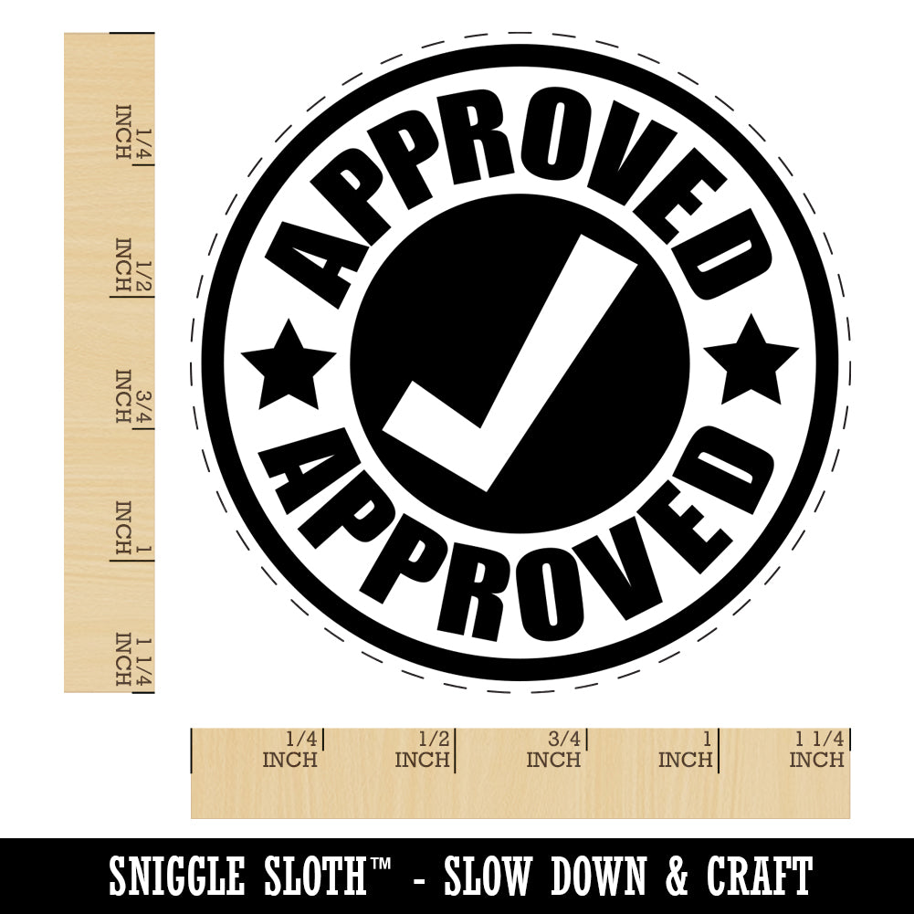 Approved Check Mark Rubber Stamp for Stamping Crafting Planners | Michaels