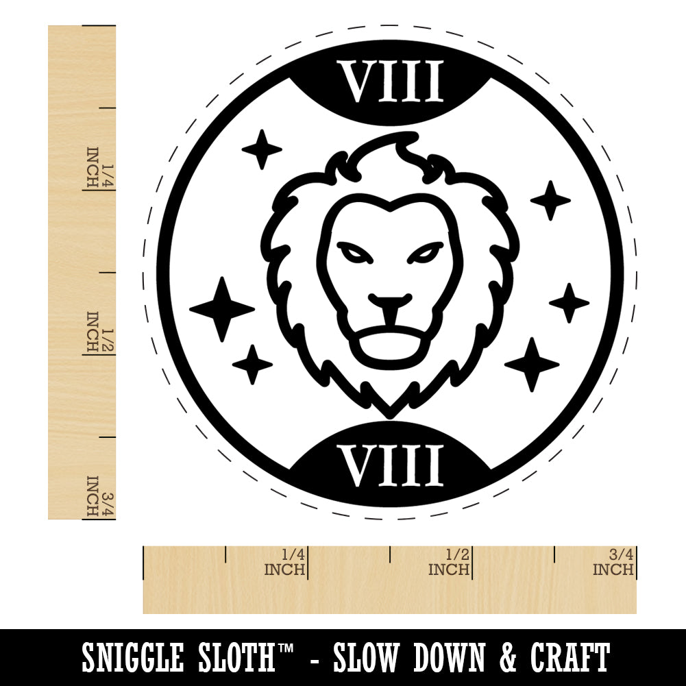 Strength Tarot Card Rubber Stamp for Stamping Crafting Planners | Michaels