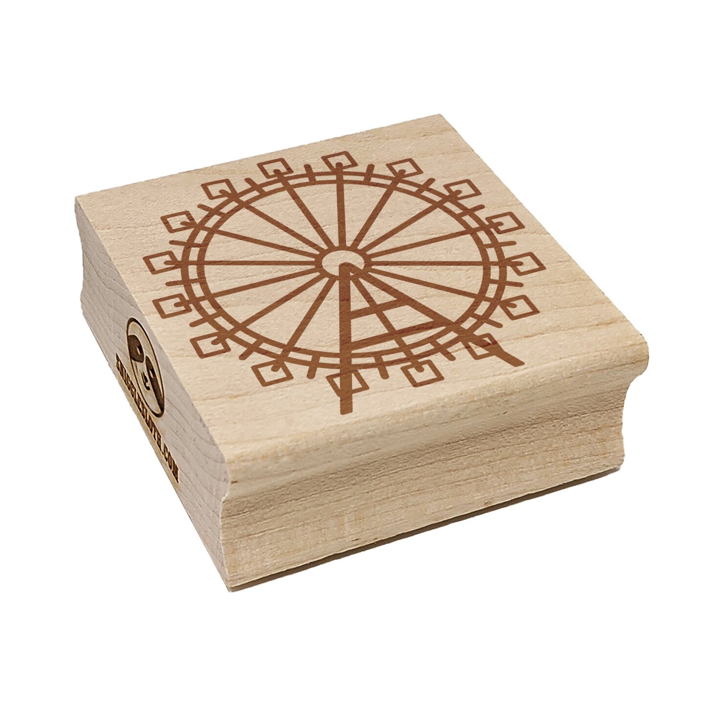 Vienna Giant Ferris Wheel Square Rubber Stamp for Stamping Crafting ...