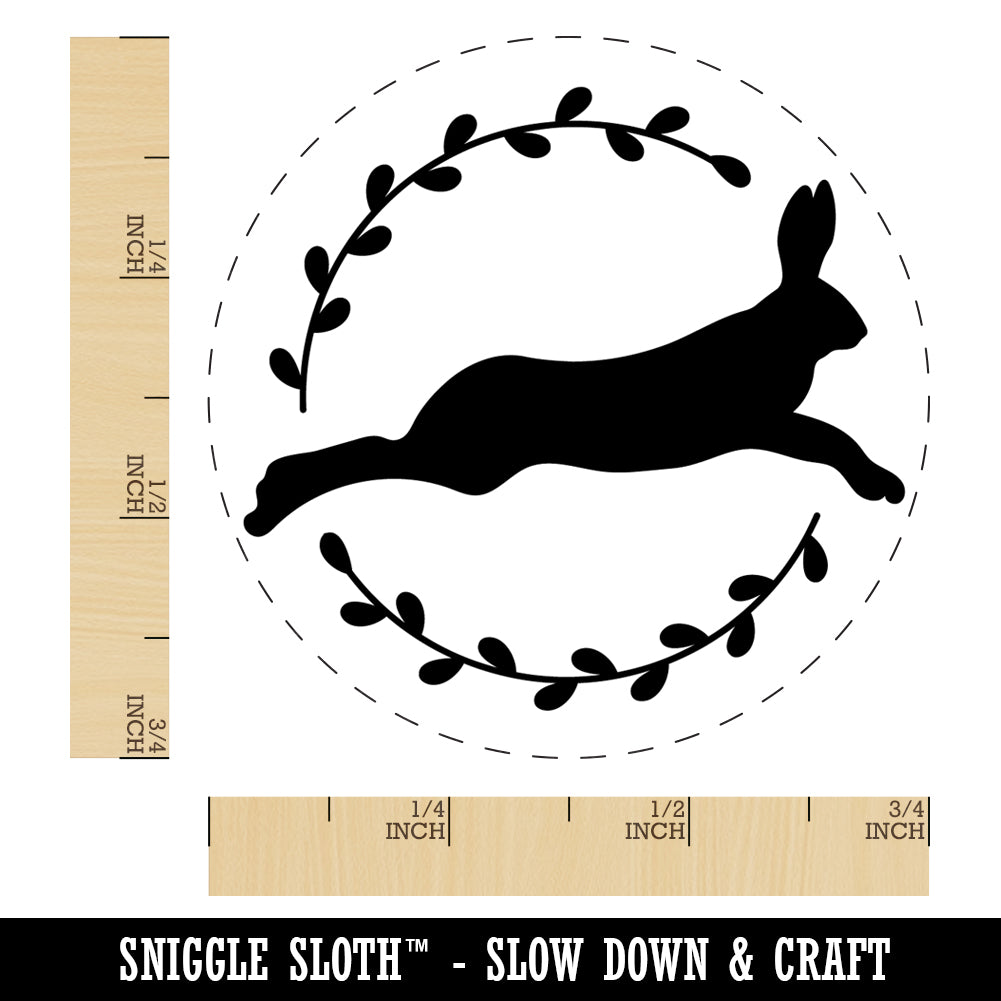 Leaping Jack Rabbit Silhouette Rubber Stamp for Stamping Crafting ...