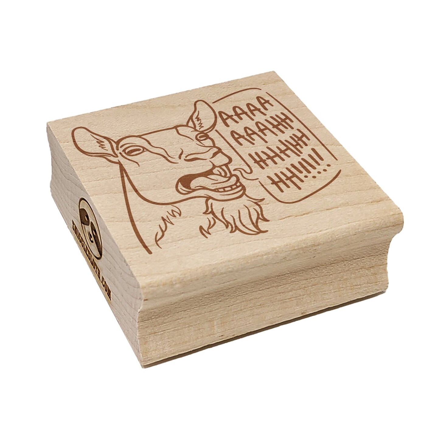 Screaming Goat Square Rubber Stamp for Stamping Crafting | Michaels