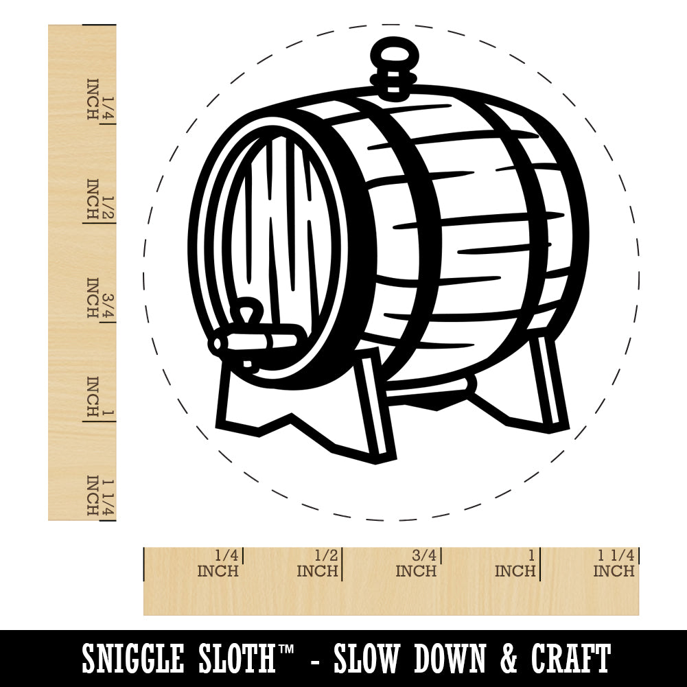 Serving Wine Wood Barrel Cask Rubber Stamp for Stamping Crafting ...