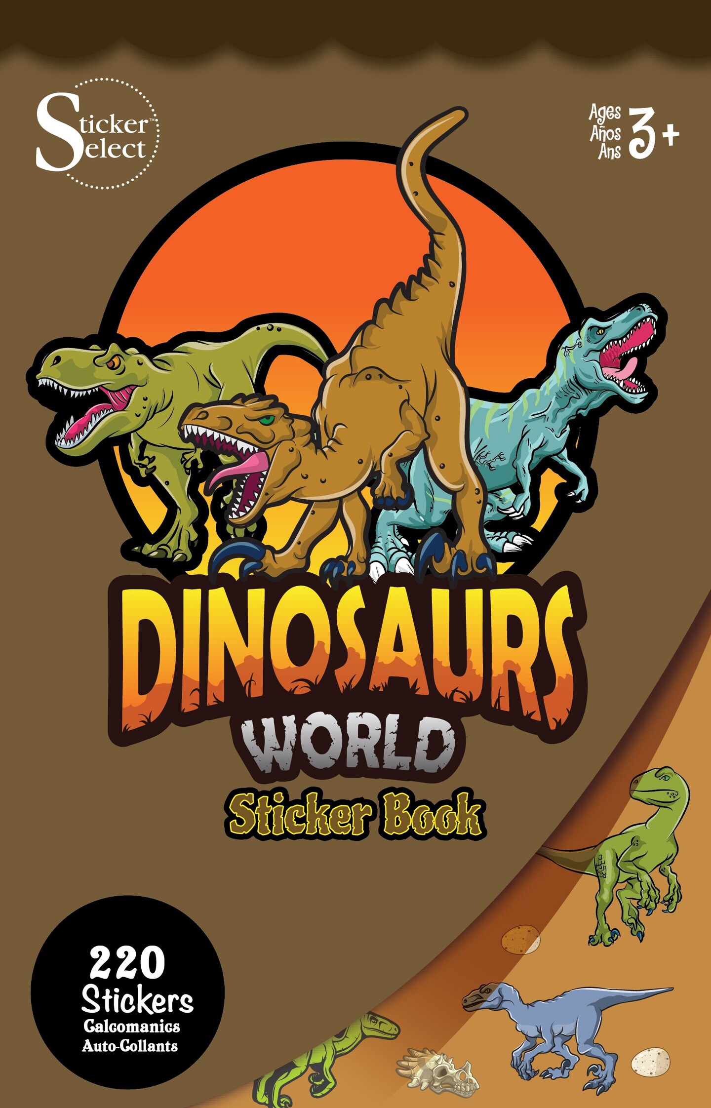 Sticker Select Themed Sticker Book 9.5"X5.75"-Dinosaurs | Michaels