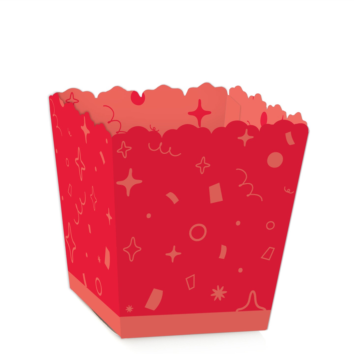 Big Dot of Happiness Red Confetti Stars - Party Mini Favor Boxes ...